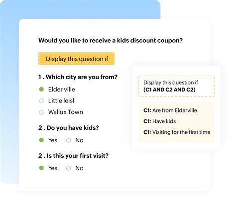 Answer Display Logic Zoho Survey