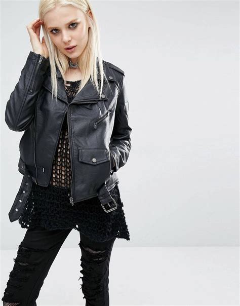 J Adore Cet Article De Chez Asos Street Fashion Brands Vegan Biker Jacket Fashion