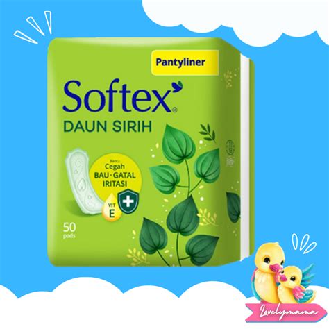 Jual Softex Pantyliner Daun Sirih 50s Pantiliner Pembalut Tipis Harian