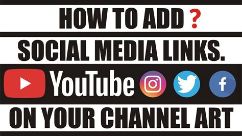 How To Add Social Media Links On Youtube Tips And Tricks Info Youtube