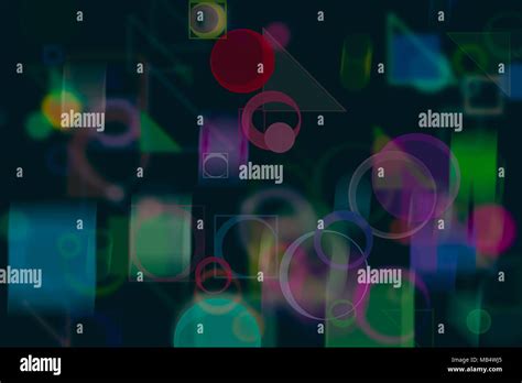 random circle square and rectangle shape digital generative art for web