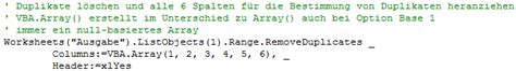 Excel Duplikate In Listen Automatisch Entfernen Per Vba Office Kompetenz De