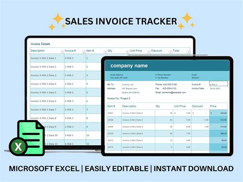 Invoice Tracker Excel Template Invoice Tracker Spreadsheet Template