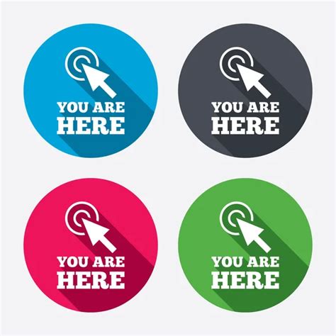 You Are Here Icon Vector Art Stock Images Depositphotos
