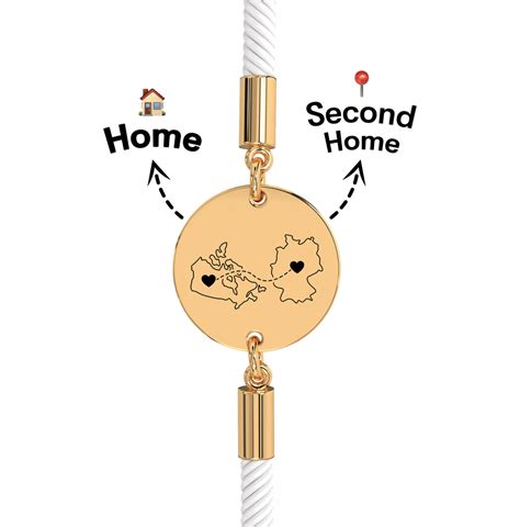 Dual Maps Engraved Bracelet Media 1