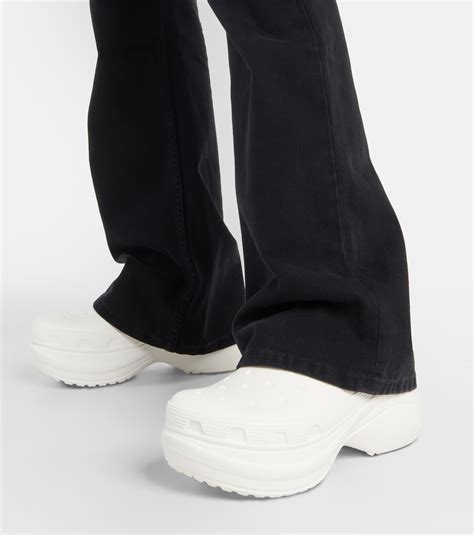 X Crocs Platform Slides In White Balenciaga Mytheresa