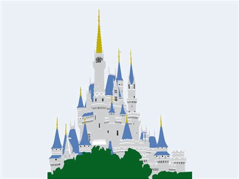 Cinderella Castle Disney World Vector Design Vector Design Cinderella Castle Disney World