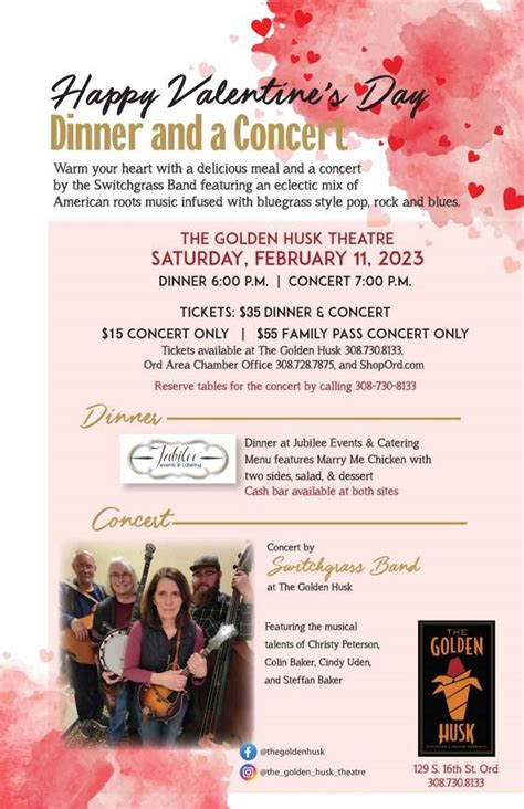 The Golden Husk Valentines Event Featuring Local Artists Ord Nebraska