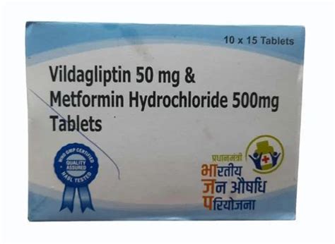 Vildagliptin Metformin Hydrochloride Tablets At Rs 1500 Box