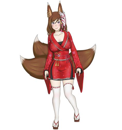 Kitsune Girl By Kitsuneyin On Deviantart