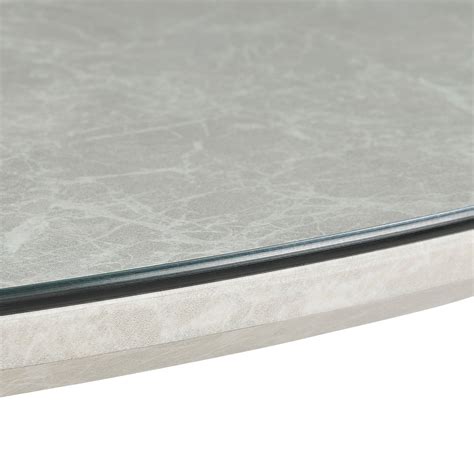 Round Glass Dining Table Protector 100cm Furniturebox