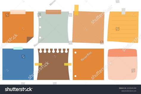 Collection Sticky Note Illustrations Vector Stock Vector Royalty Free
