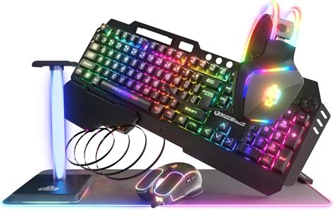 Gaming Keyboard And Mouse Combo With Headset Mftek Crack Backlit 3 Colors Keyboard
