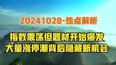 热点解析 美股押注特朗普交易，a股题材轮动大爆发，热点策略来了 Youtube