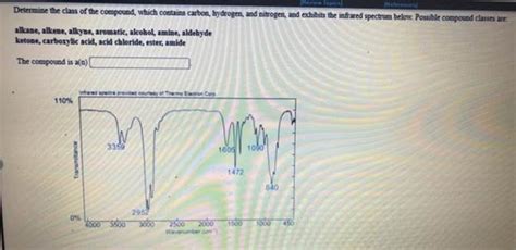 Solved Determine The Class Of The Compound Which Contains Carbon Answer Transtutors