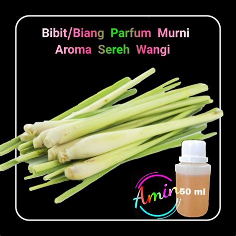 Jual SEREH WANGI 50 ML BIBIT BIANG PARFUM MURNI ORIGINAL AROMA STRONG