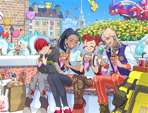 Pikachu Juliana Nemona Arven Penny And 8 More Pokemon And 1 More