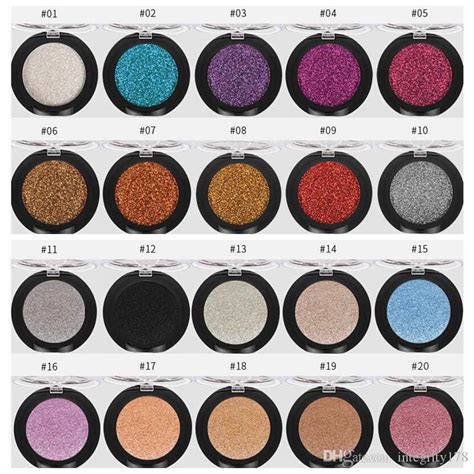 Pudaier New Shiny Diamond Waterproof Smoky Glitter Eyeshadow Pigments