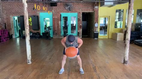 Med Ball Bent Over Chest Slam Youtube