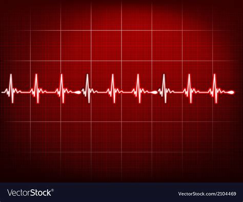Abstract Heart Beats Cardiogram Eps 10 Royalty Free Vector