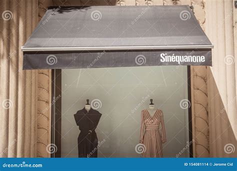 Sinequanone Logo in Front of Their Boutique for Lyon. Sinequanone is a ...