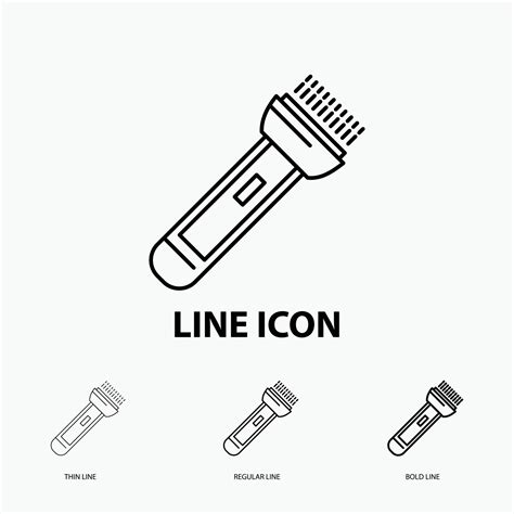 Torch Light Flash Camping Hiking Icon In Thin Regular And Bold