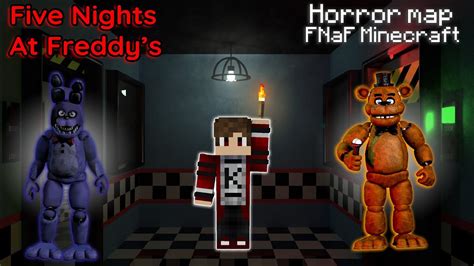 Пять Ночей с Фредди в Майнкрафте первая ночь Клик Minecraft Youtube