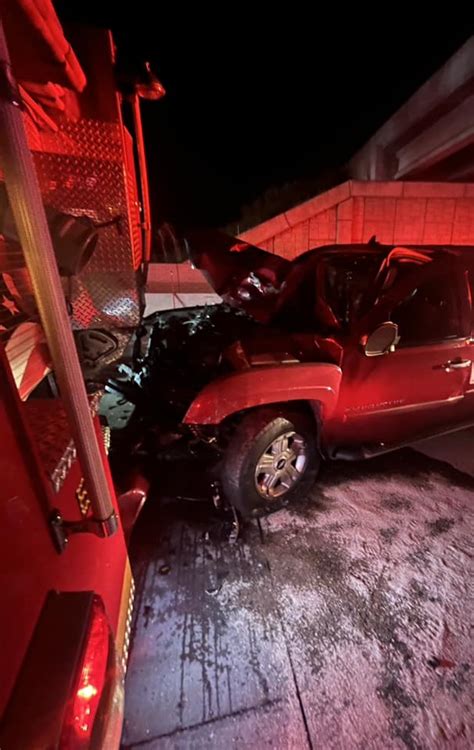 Distracted Driver Hits Fire Truck On Scene On I 85