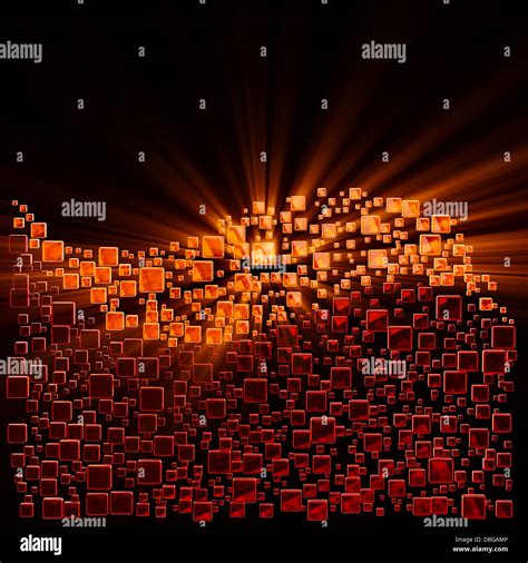 Cubes In The Shape Of A Wave Stock Photo Alamy