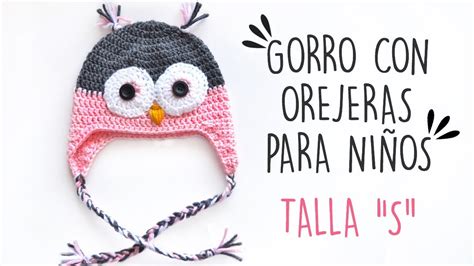 GORRO DE CROCHET CON OREJERAS NIÑOS TALLA S Danii s Ways YouTube