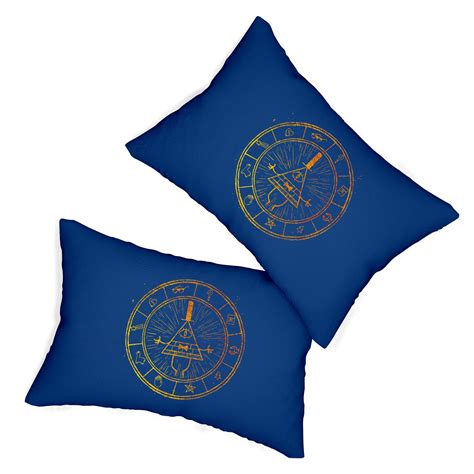 The Bill Cipher Wheel Gravity Falls Lumbar Pillows