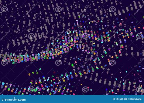 Shape Of Motion Particle Or Random Abstract Background Pattern Creative Wallpaper