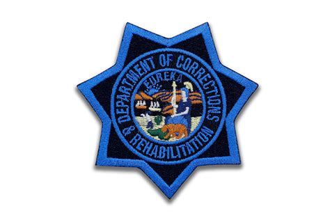 Cdcr Blue Ribbon Star Badge Patch Custom Pins And Buckles