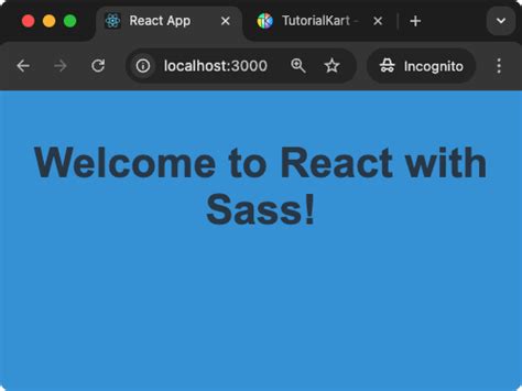 React Sass Styling