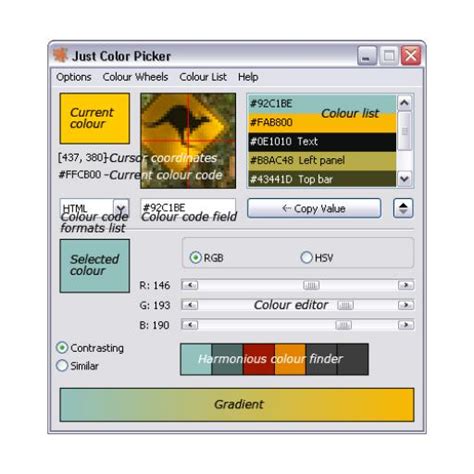 Just Color Picker Indir Windows Renk Algılama Programı