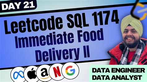 Leetcode SQL 1174 Immediate Food Delivery II 50 Days Challenge