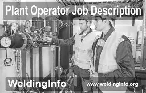 Plant Operator Eligibility Experience Duties Skills And Salary