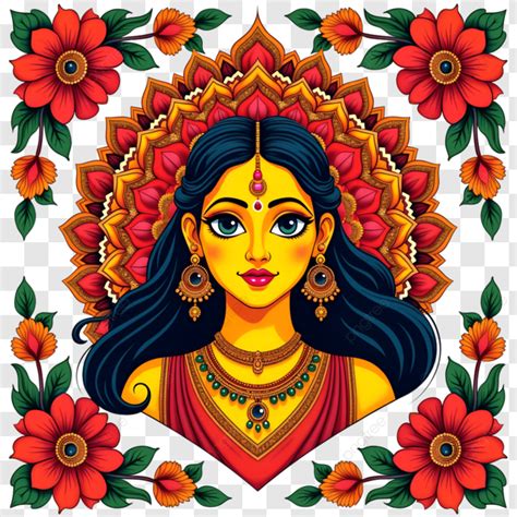 얼굴 여신이 있는 두르가의 그림 두르가 두르가마 두르가 얼굴 Png 일러스트 및 이미지 에 대한 무료 다운로드 Pngtree