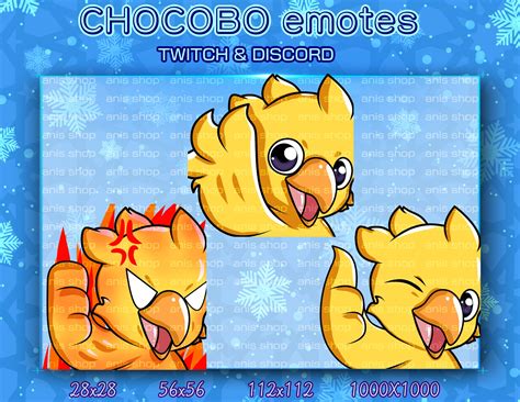 Final Fantasy Chocobo Emotes Final Fantasy Chocobo Cute Final Fantasy