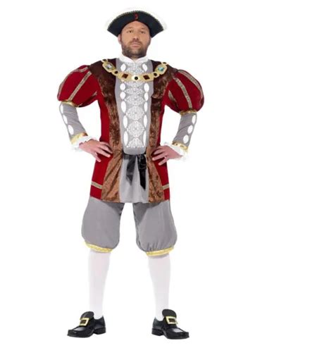 Adult King Henry Viii Tudor Mens Fancy Dress Costume £35 49 Picclick Uk