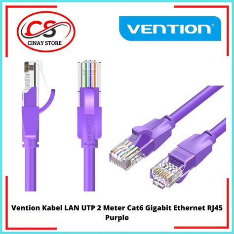 Jual Vention Kabel Lan Rj Gigabit Ethernet Cat Vention Kabel Lan Utp Meter Cat Gigabit