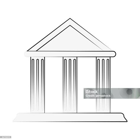 古希臘建築圖示圖像向量圖形及更多三角楣飾圖片 三角楣飾 傳統 力量 Istock