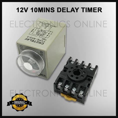 Adjustable 8 Pins 12V 10 Mins AH3 3 Timer Delay Timer DIN Timer Delay 12V Cikachi Timer Cikachi