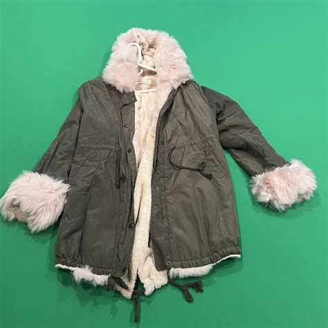 Long Army Green Winter Coat Xss Size 0 4 The Coat Depop
