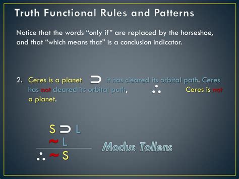 Ppt Truth Functional Rules And Patterns Powerpoint Presentation Free