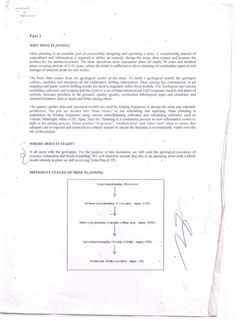 Mine Planning Pdf Mining Ore