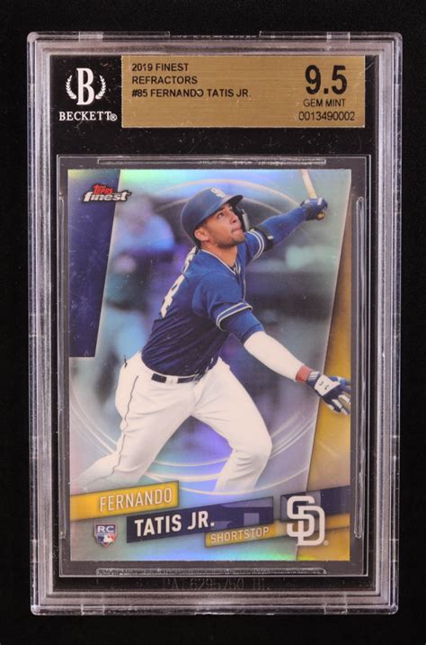 Fernando Tatis Jr 2019 Finest Refractors 85 RC BGS 9 5 Pristine