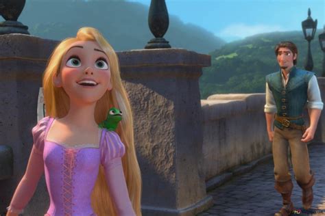 Rapunzel And Pascal Cartoon Characters Hd Wallpaper Download