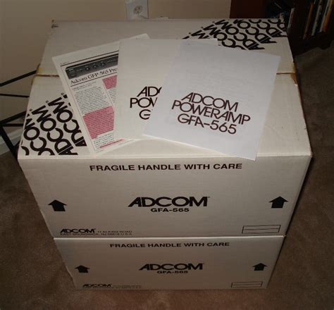 Fs Adcom Gfa 565 Monoblock Amplifiers — Polk Audio Forum