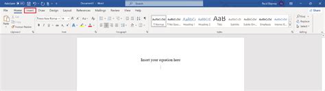 How To Insert Equation In Word Techcult